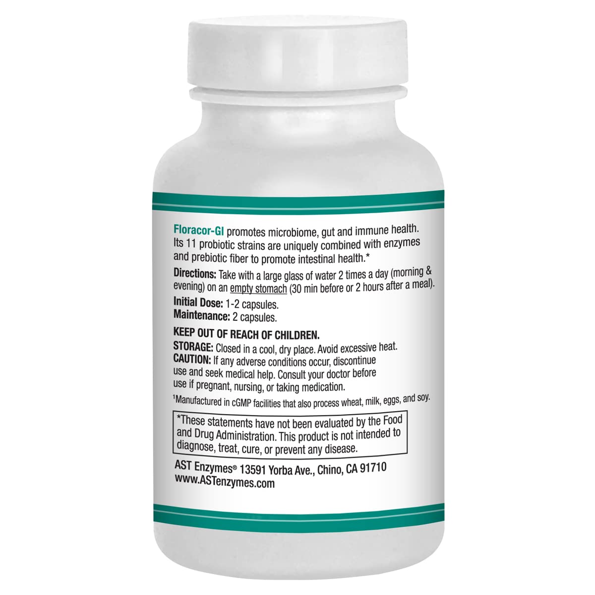 60 vegetarian capsules digestive support
