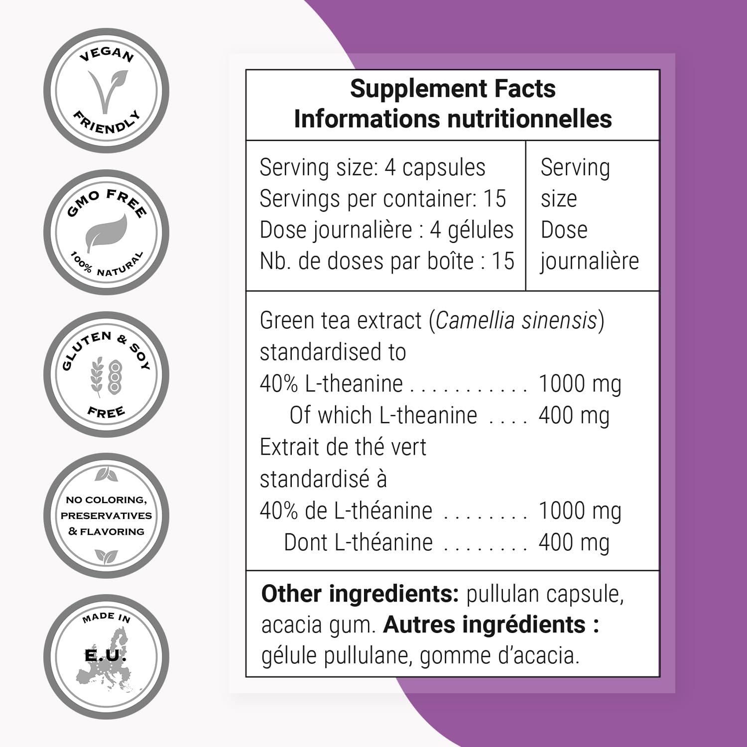 60 vegetarian capsules for relaxation