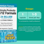 60 vegetarian capsules of probiotics