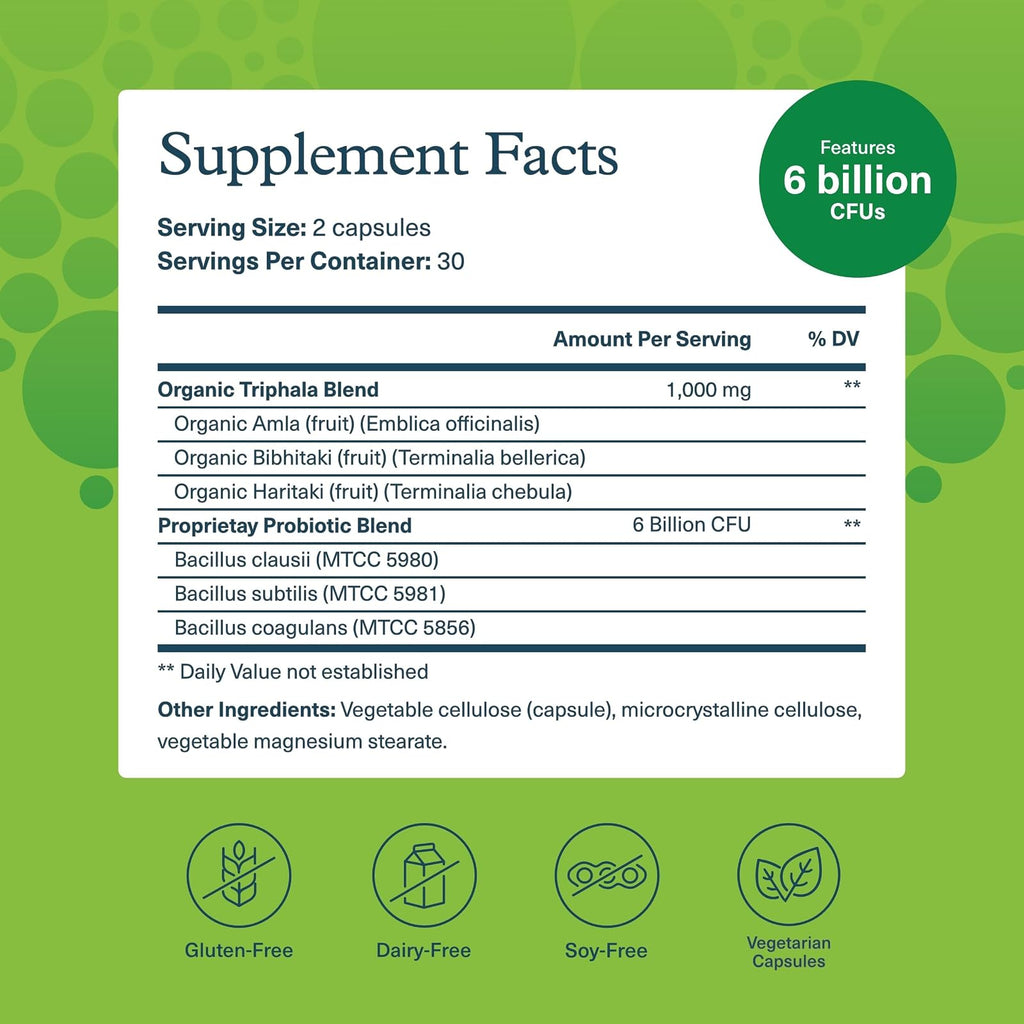 60 vegetarian capsules of probiotics