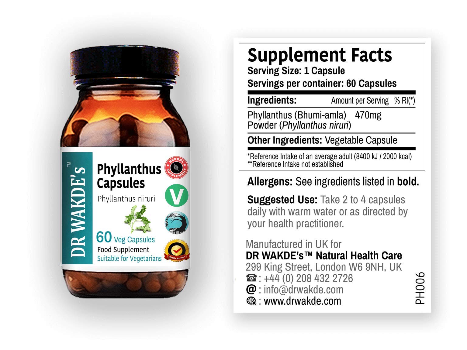 60 veggie capsules for daily health