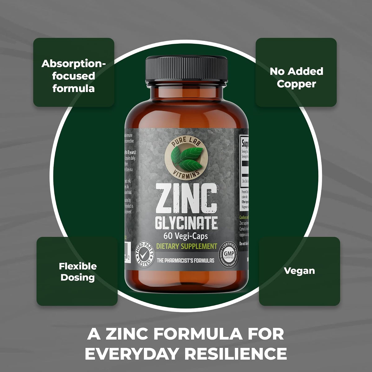 60 Vegi-Caps of Zinc supplement