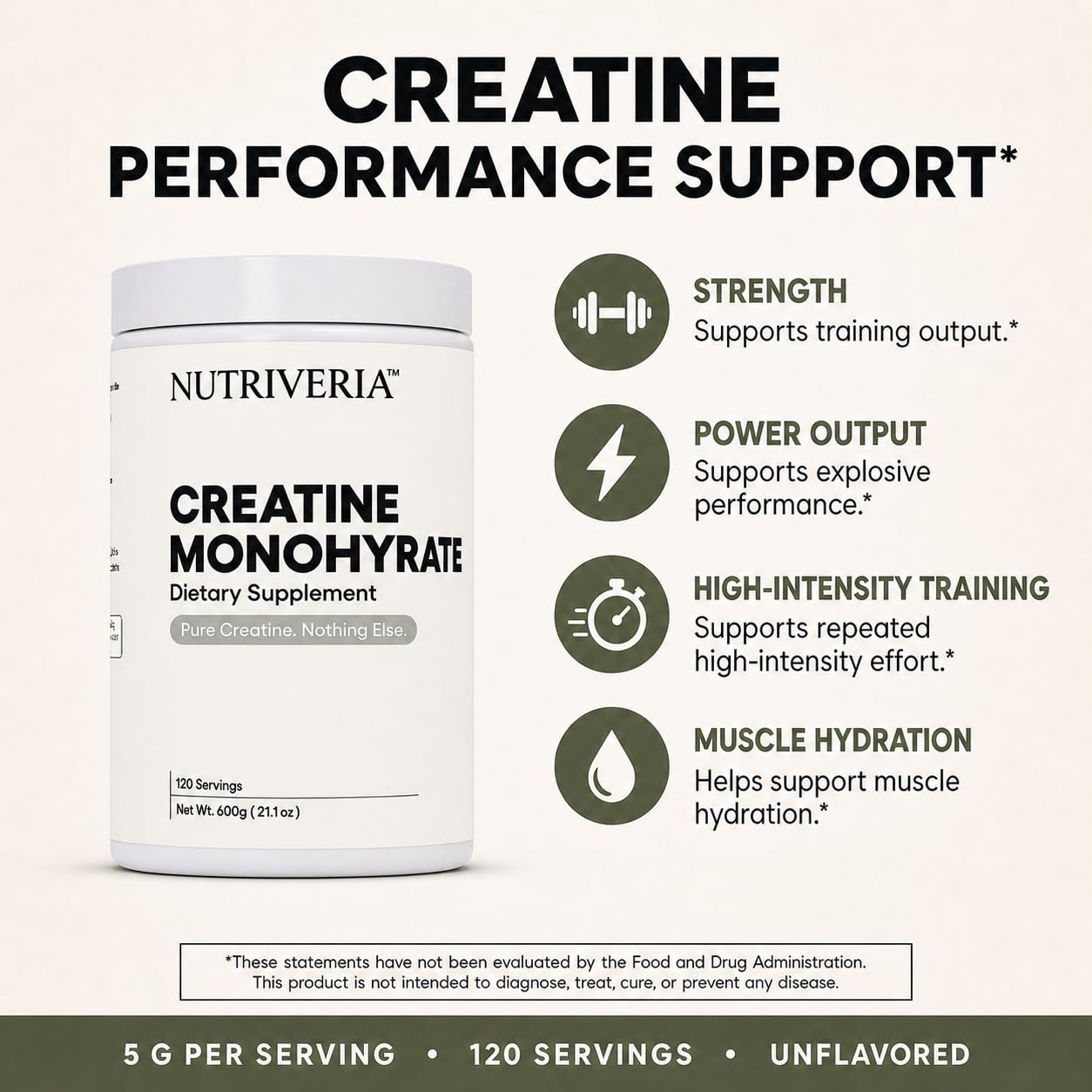 600 g micronized creatine for endurance