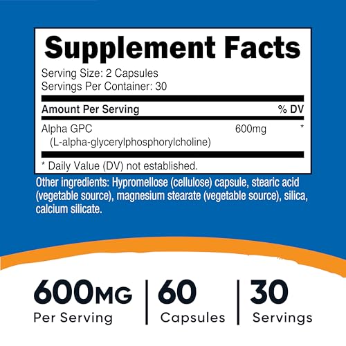 600 mg Alpha GPC for cognitive support