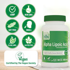 600 mg alpha lipoic acid capsules