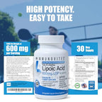 600 mg alpha lipoic acid dosage