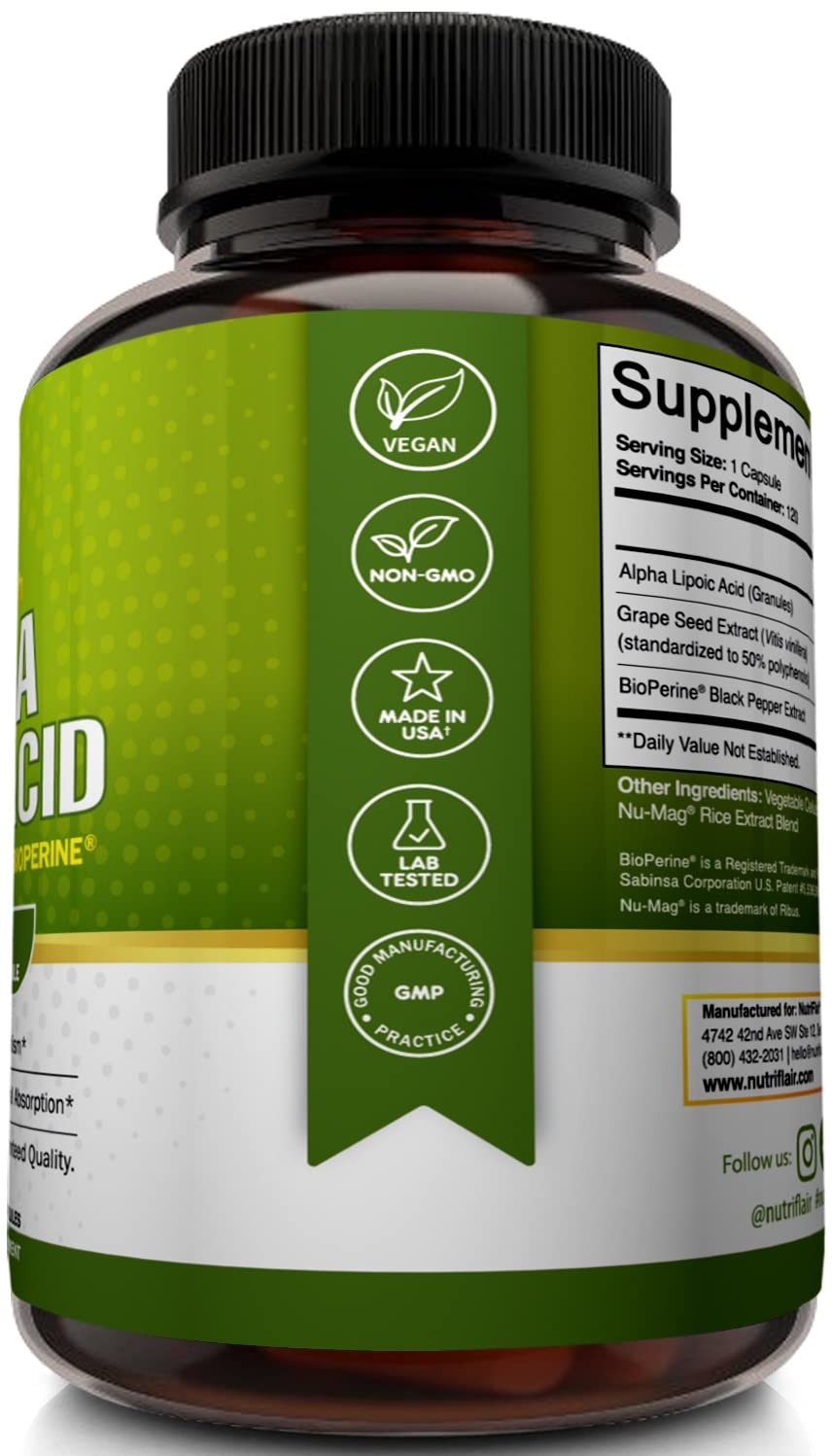 600 mg alpha lipoic acid dosage