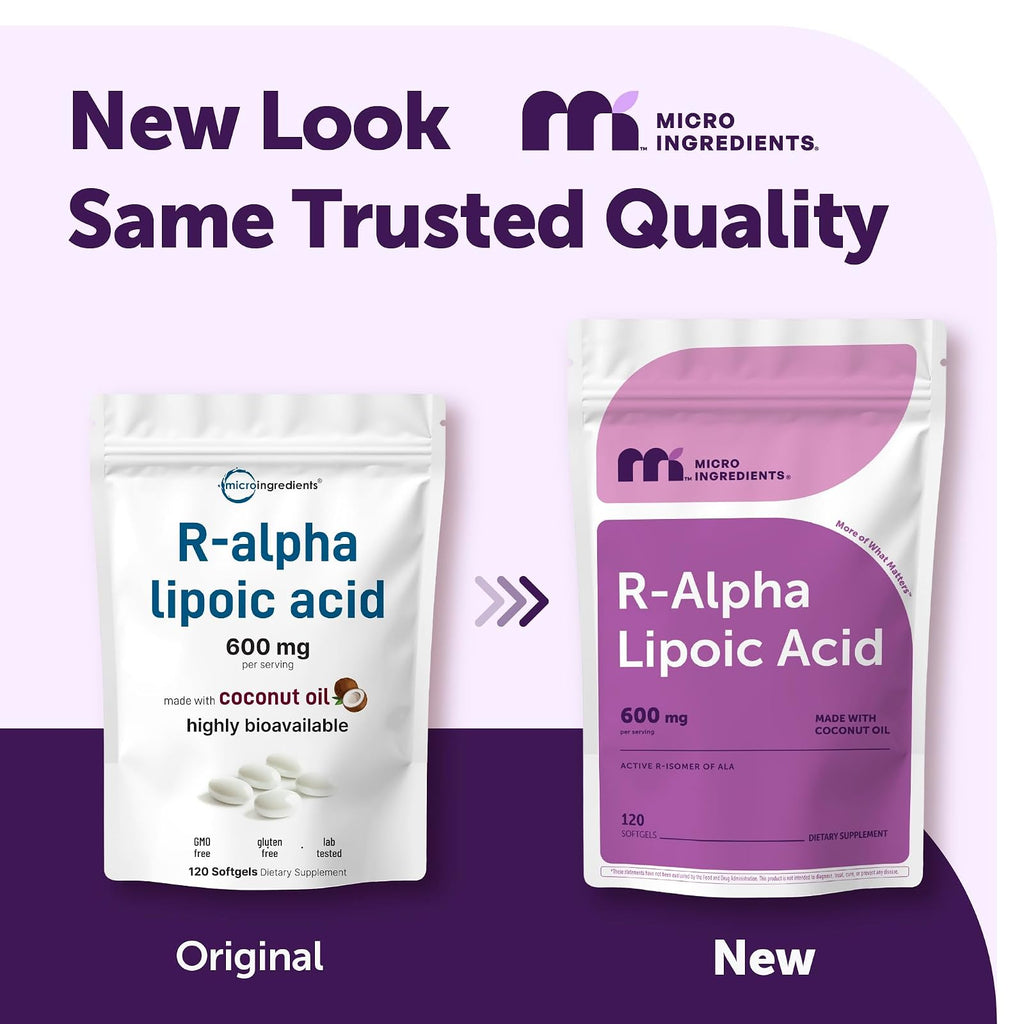 600 mg Alpha Lipoic Acid softgels