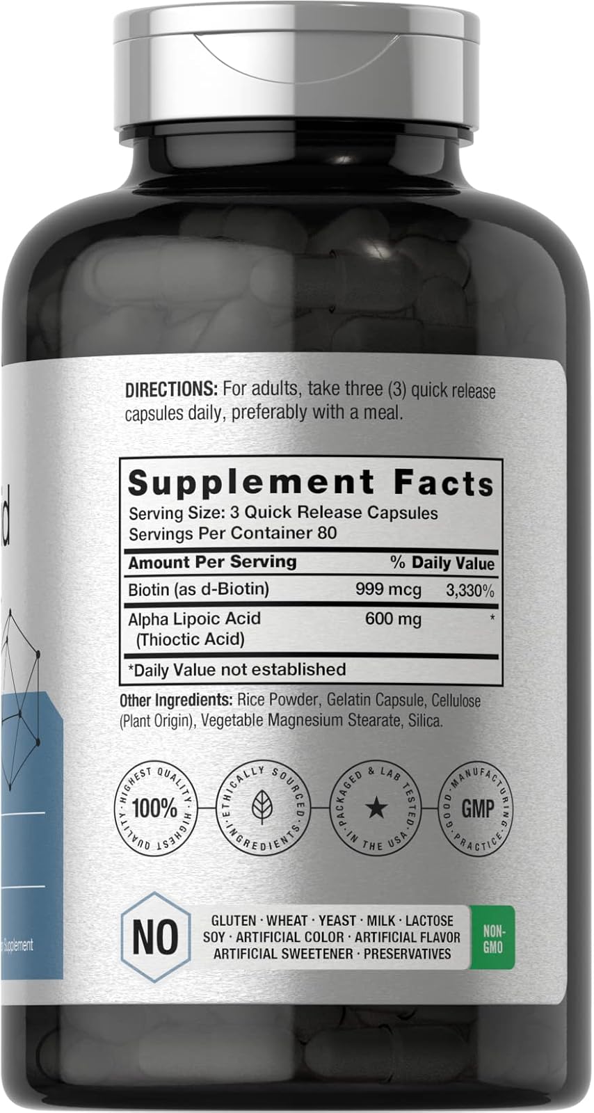 600 mg alpha lipoic acid supplement