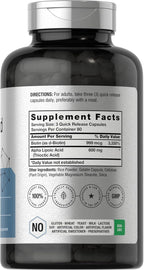 600 mg alpha lipoic acid supplement