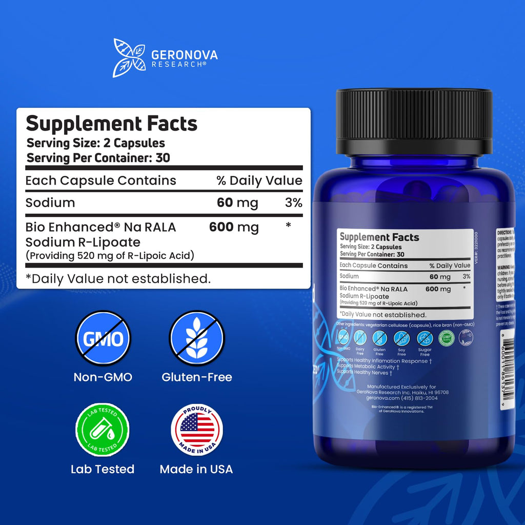 600 mg alpha lipoic acid supplement