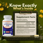 600 mg Alpha Lipoic Acid supplement
