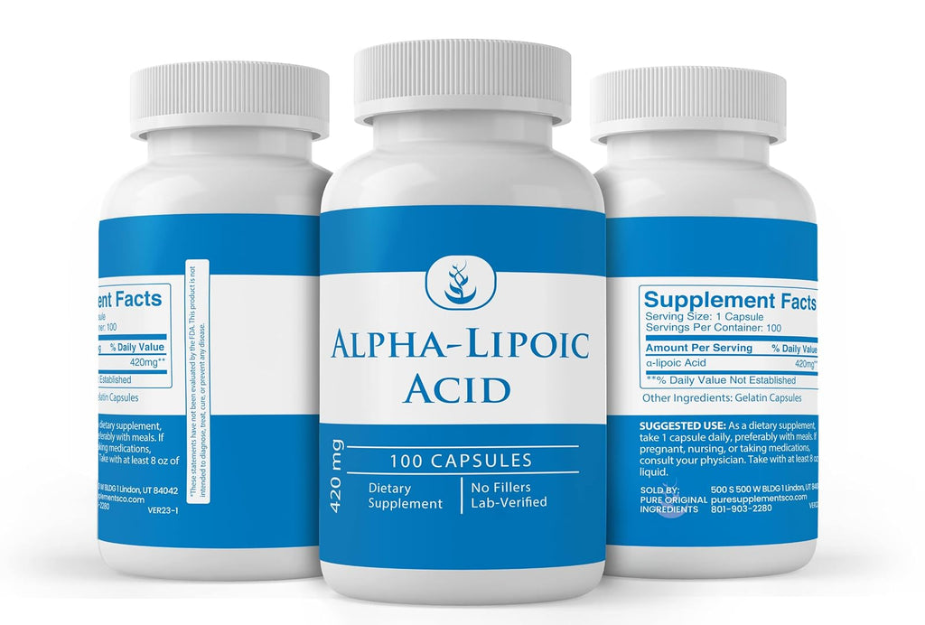 600 mg alpha lipoic acid supplement
