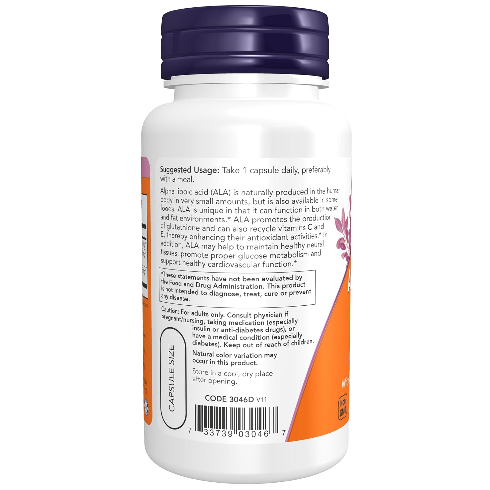 600 mg alpha lipoic acid supplement