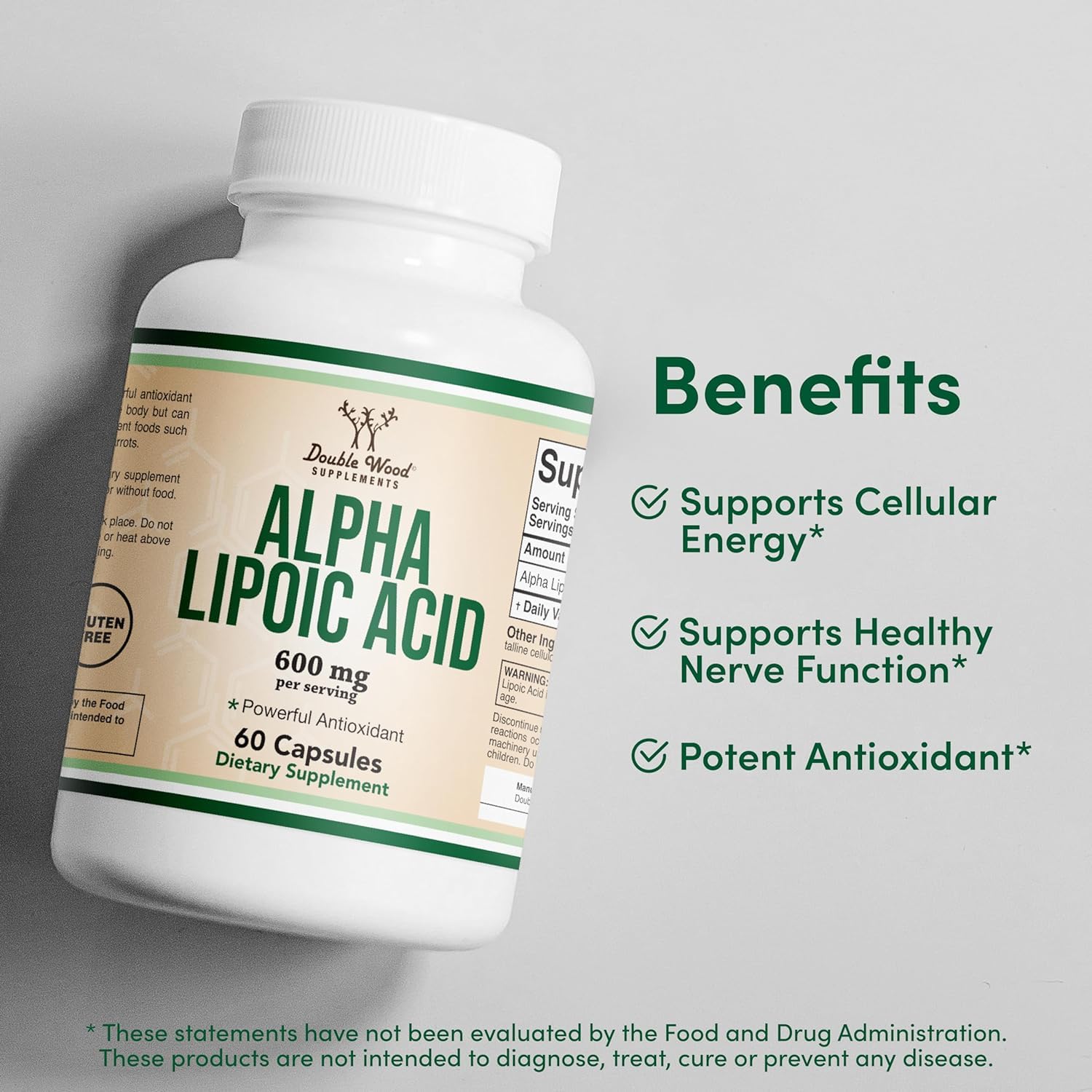 600 mg alpha lipoic acid supplement