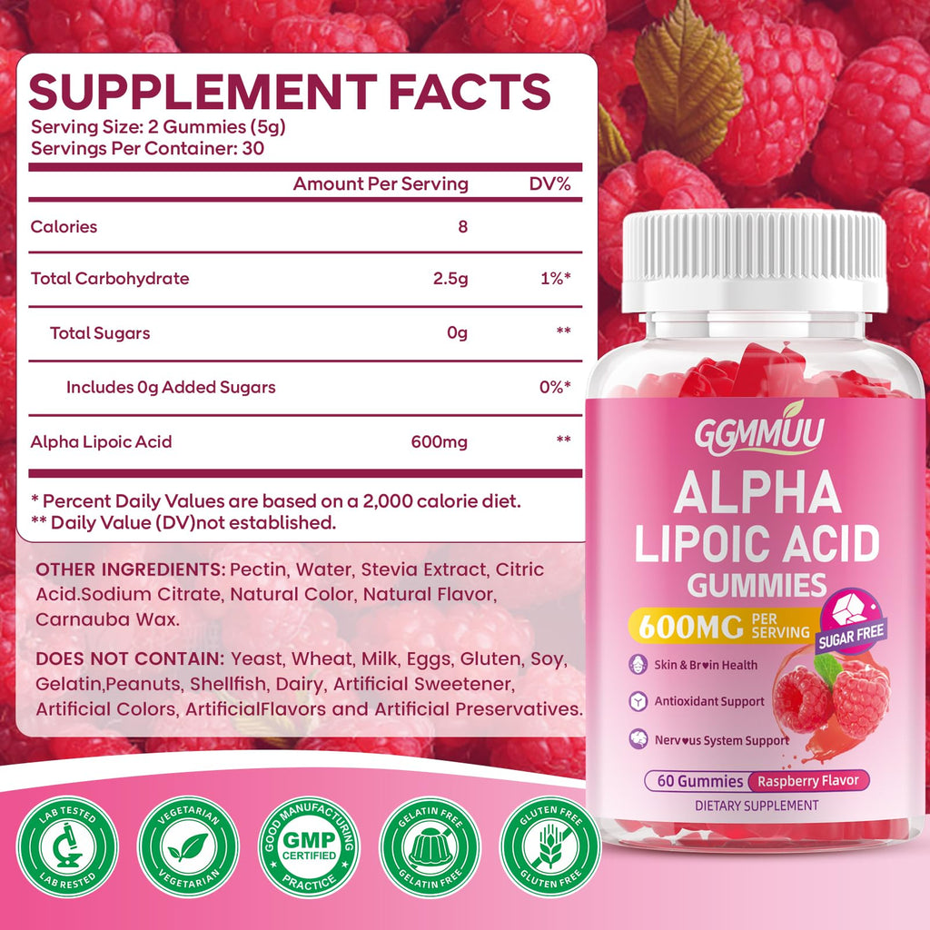 600 mg Alpha Lipoic Acid supplement