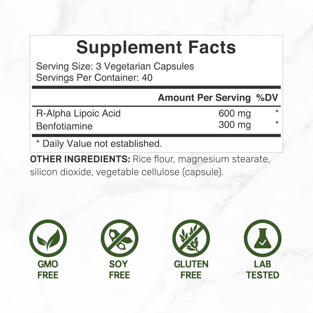 600 mg alpha lipoic acid supplement