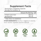 600 mg alpha lipoic acid supplement