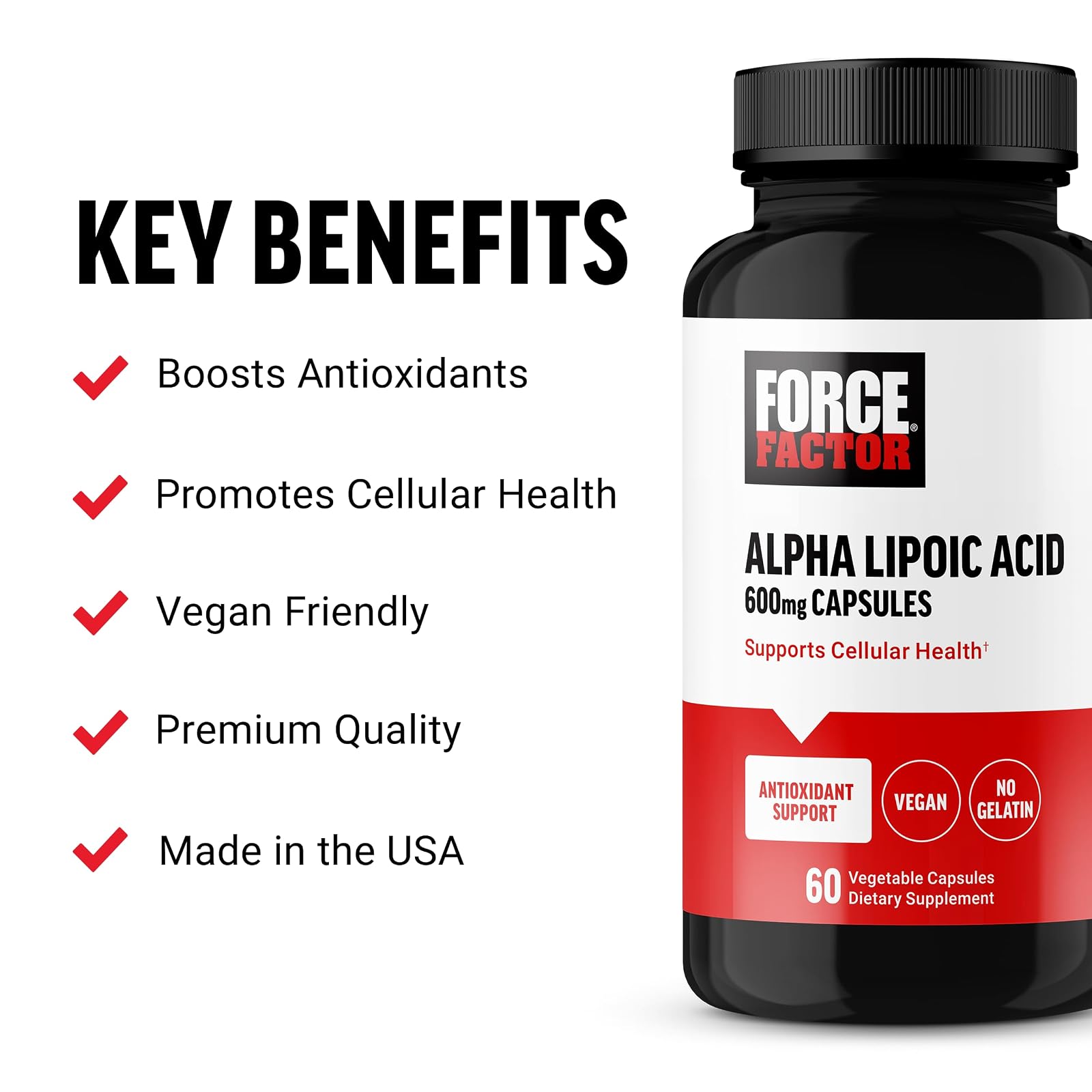 600 mg Alpha Lipoic Acid supplement