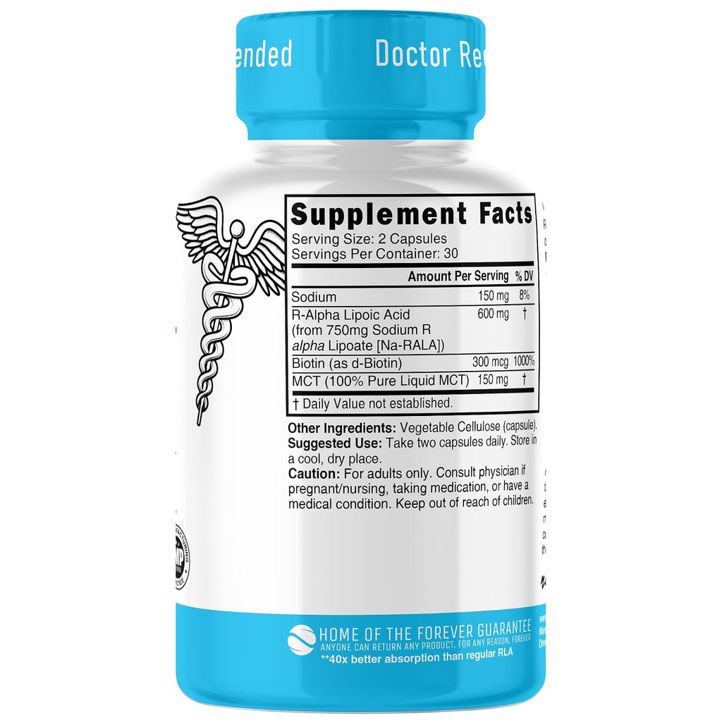 600 mg alpha lipoic acid supplement