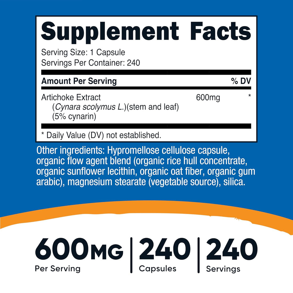 600 mg artichoke extract benefits