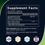 600 mg Ashwagandha for stress relief
