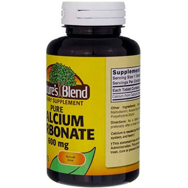 600 mg calcium carbonate for daily health