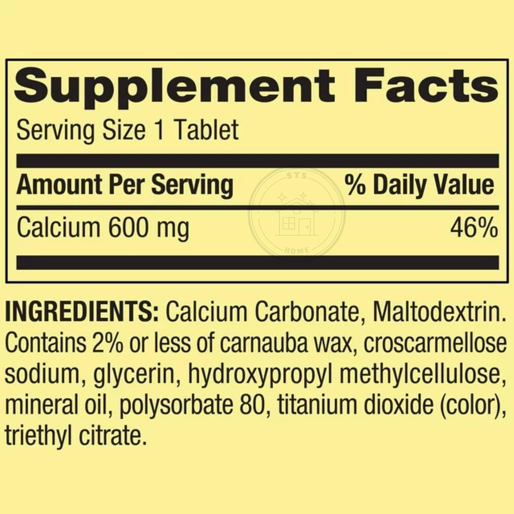600 mg calcium citrate for bone health