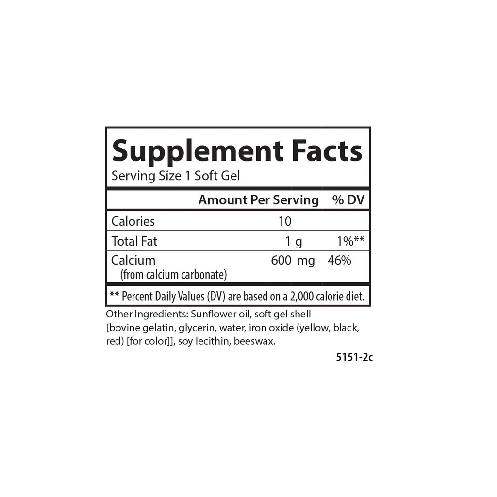 600 mg calcium citrate supplements