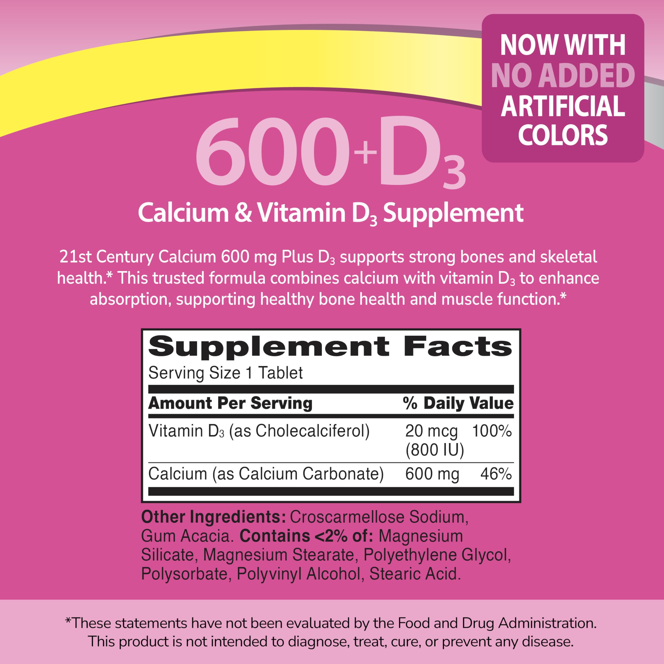600 mg calcium for daily intake