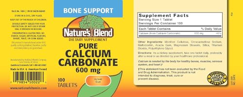 600 mg calcium for optimal bone support