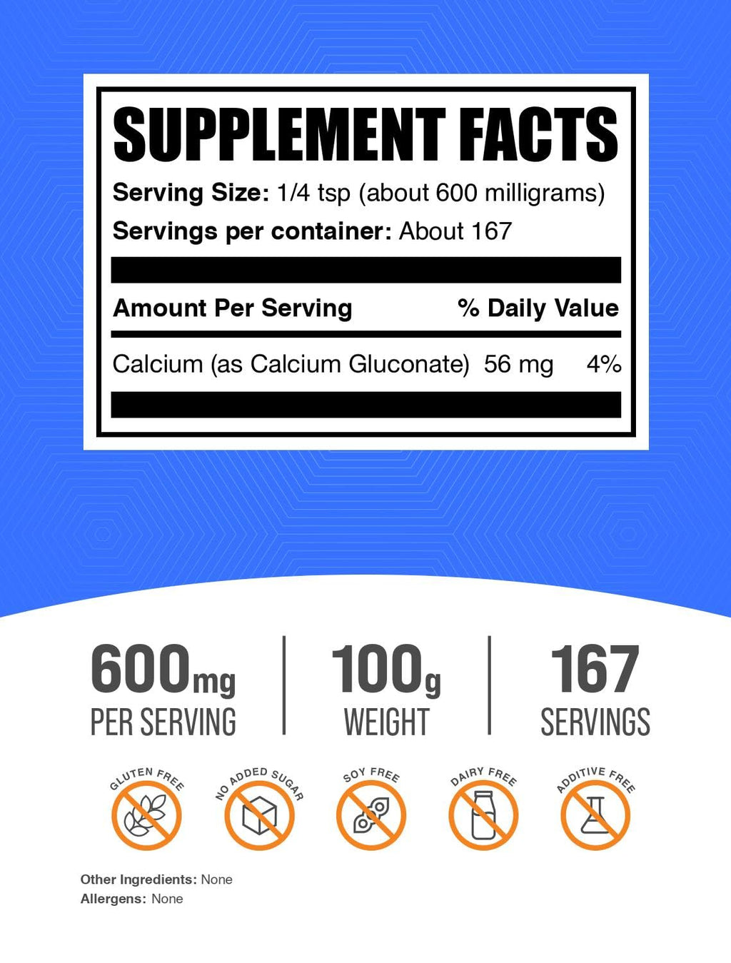 600 mg calcium gluconate for strong bones
