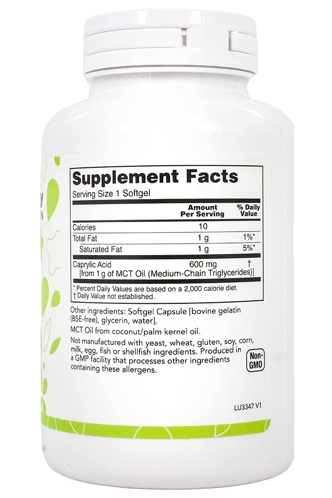 600 mg caprylic acid benefits