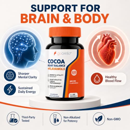 600 mg cocoa flavanols supplement