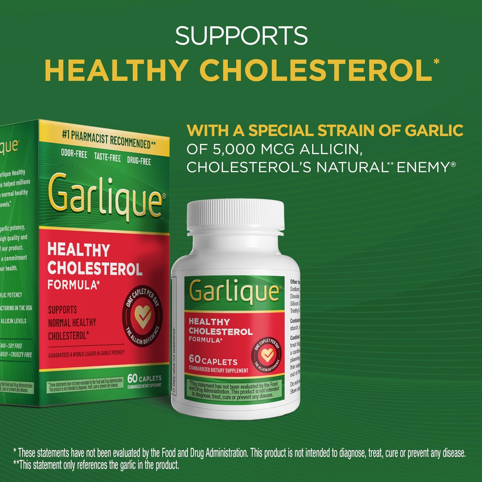 600 mg garlic extract caplets