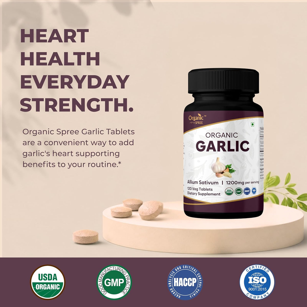 600 mg garlic tablets for immunity