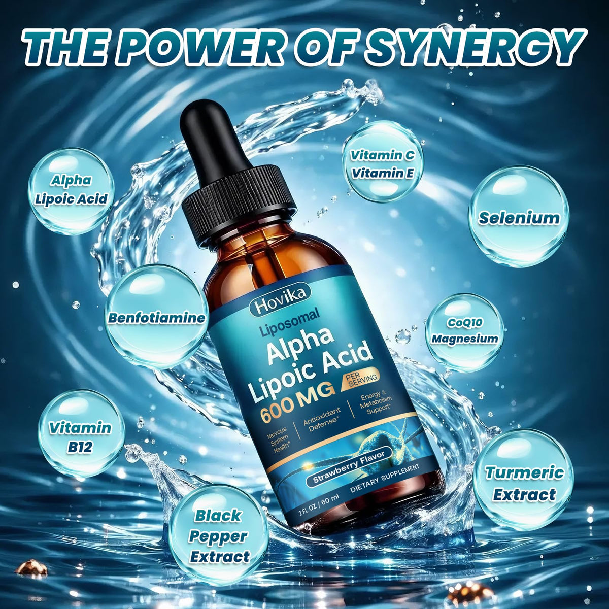 600 mg liquid alpha lipoic acid supplement