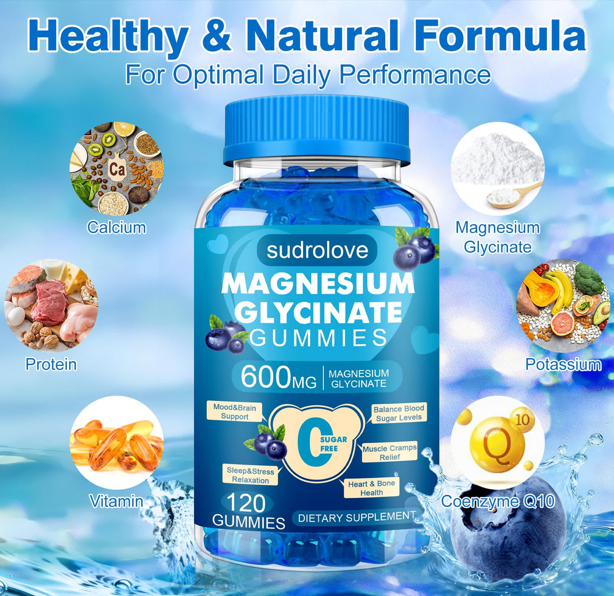 600 mg magnesium glycinate for muscle support