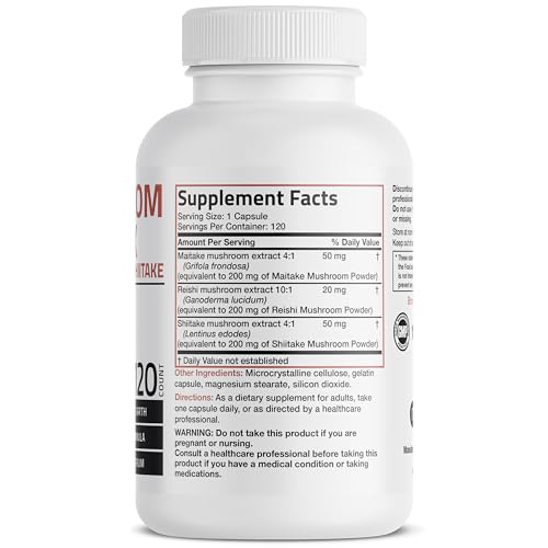 600 mg mushroom capsules for wellness