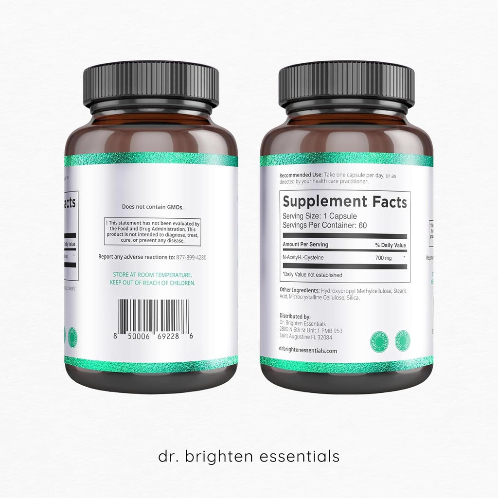 600 mg N-Acetyl-Cysteine supplement