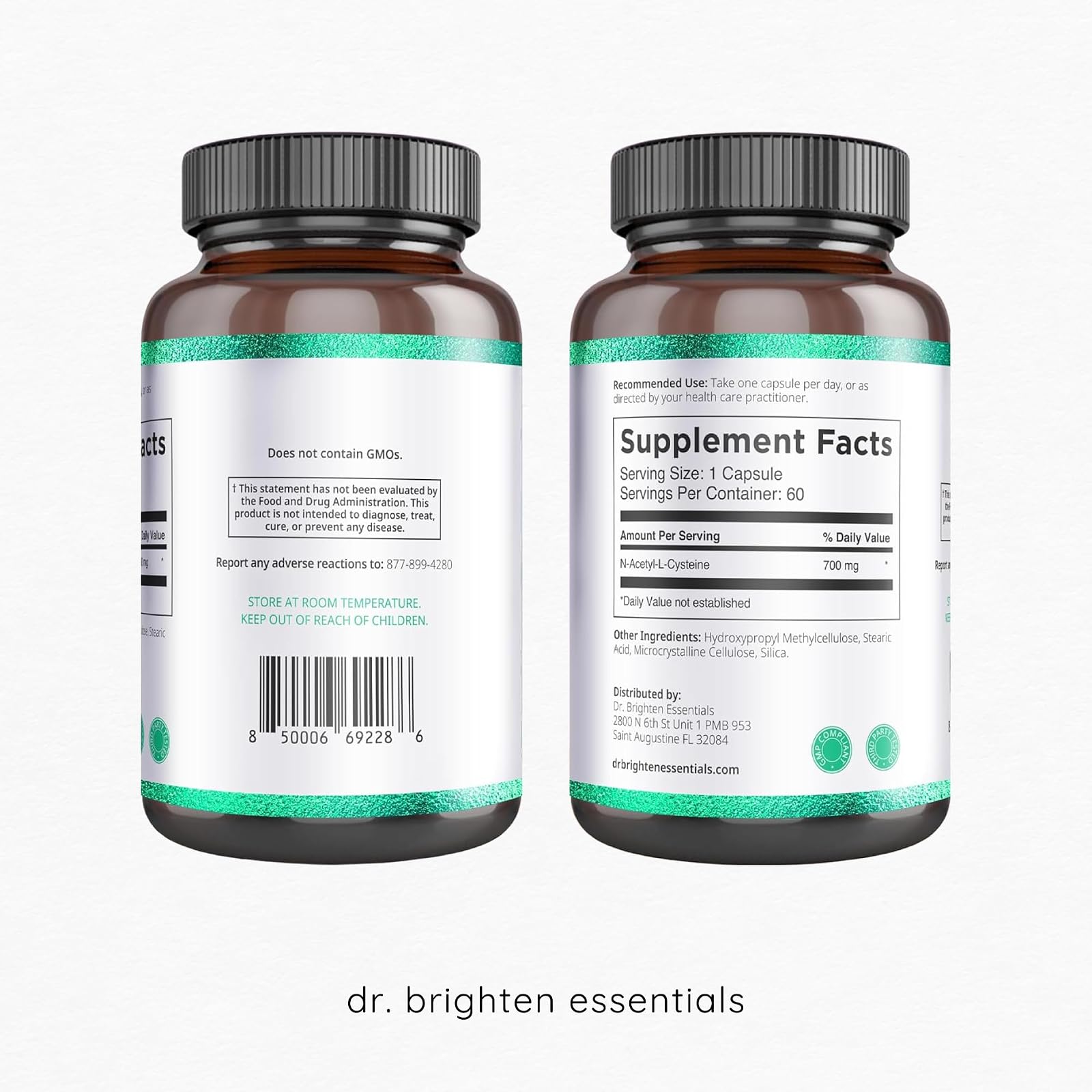 600 mg N-Acetyl-Cysteine supplement