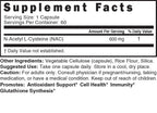 600 mg N-Acetyl Cysteine supplement