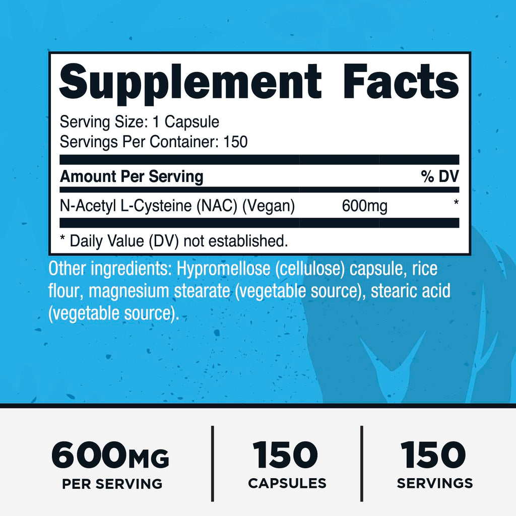 600 mg N-Acetyl L-Cysteine benefits