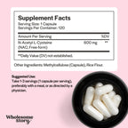 600 mg NAC capsules for support
