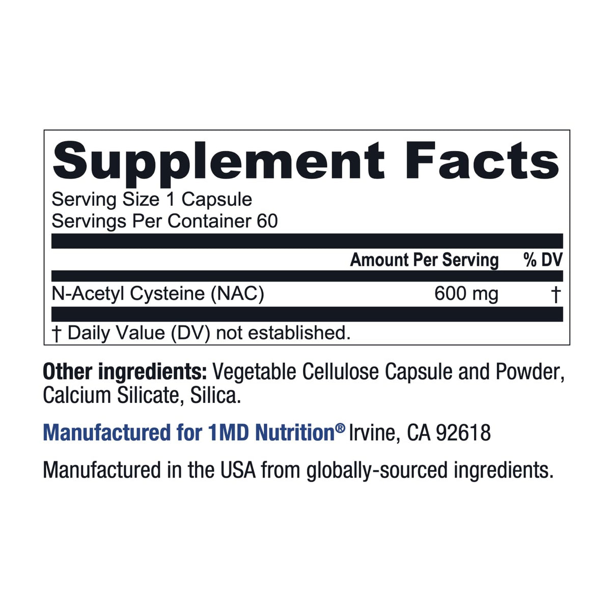 600 mg NAC for respiratory health