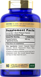600 mg NAC for wellness