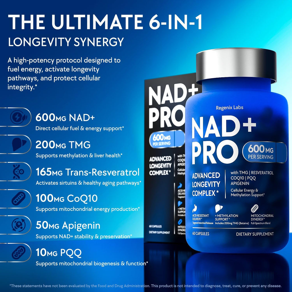 600 mg NAD capsules for vitality