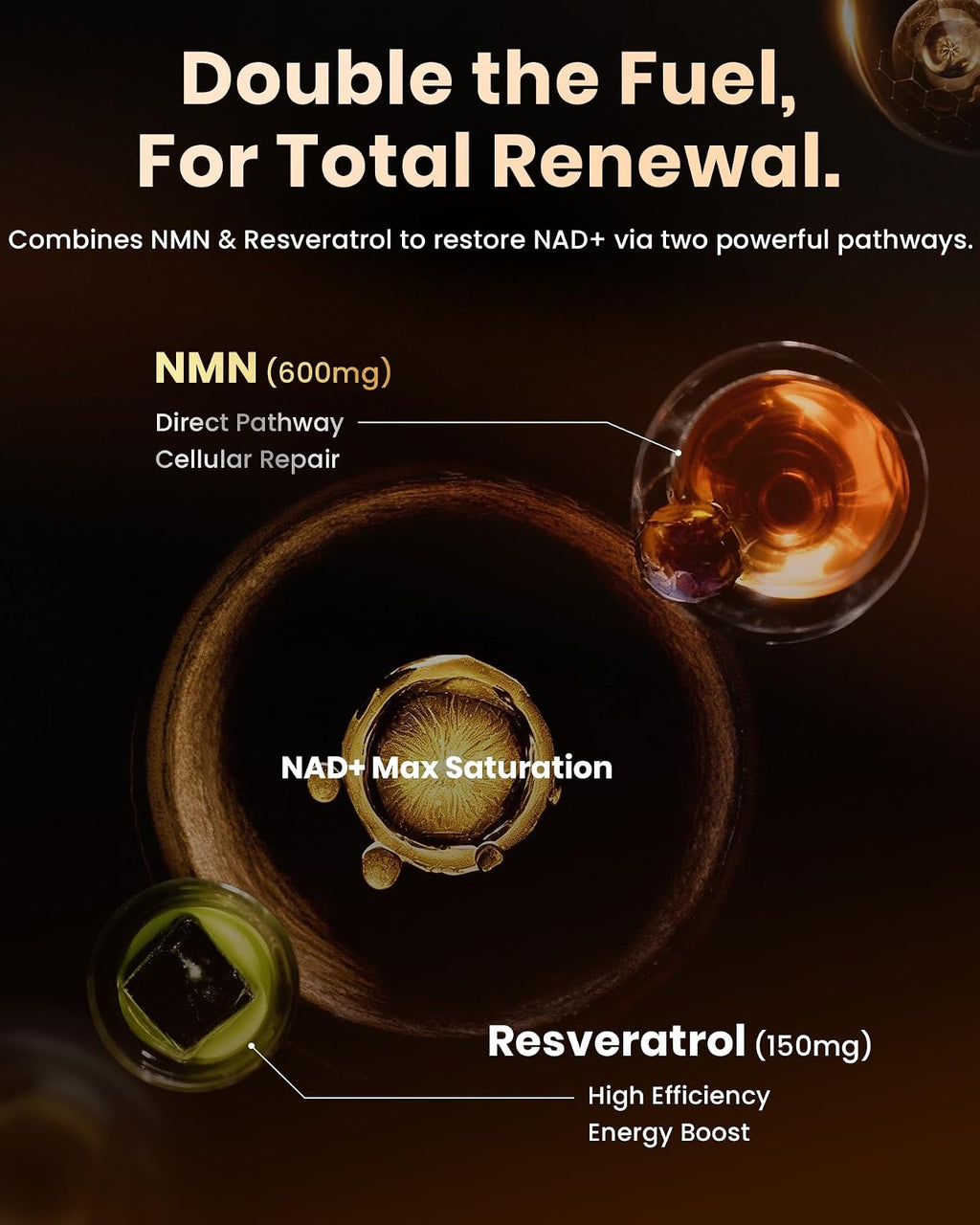 600 mg NMN liquid for vitality