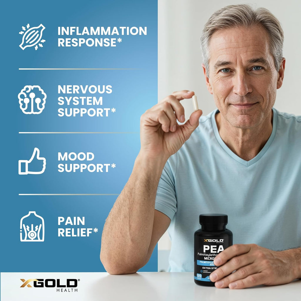 600 mg Palmitoylethanolamide for wellness