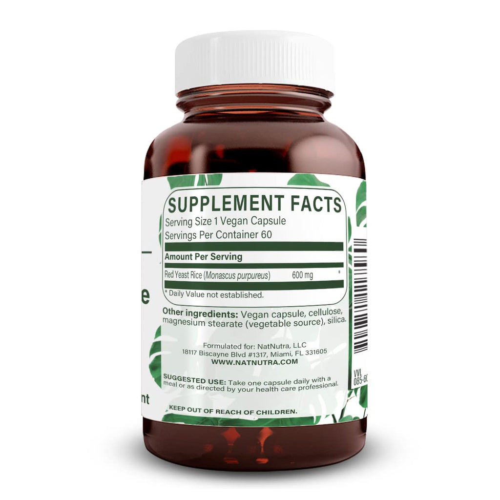 600 mg Red Yeast Rice extract
